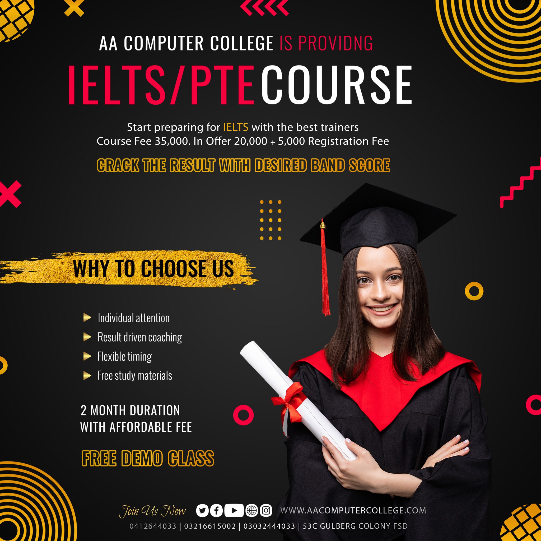 Miss. Kinza Mujahid's Portfolio - www.aacomputercollege.com